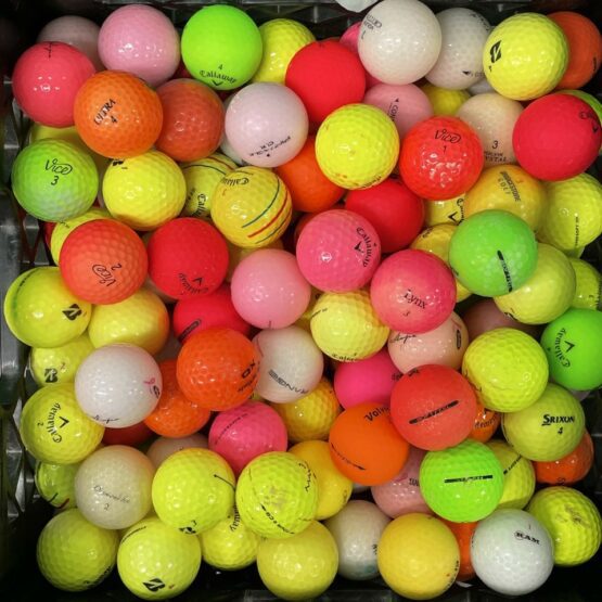 Colored Mix (72 Used Golf Balls -Piece) B/C Grade - Golf Ball Planet